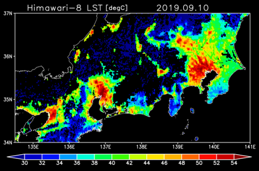 Extreme heat after typhoon No. 15 passed, ground surface temperature ...