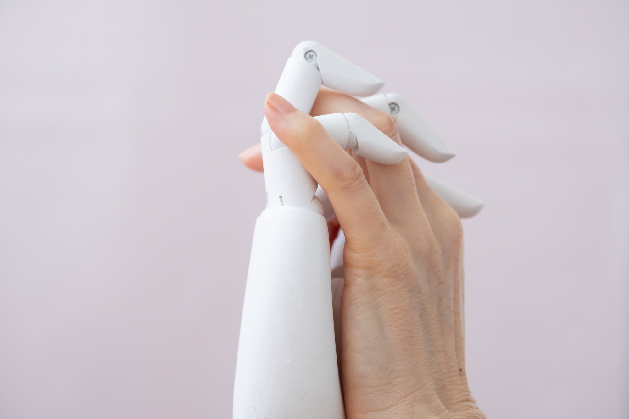 Developed by the University of Tokyo, a finger-shaped robot wearing ...